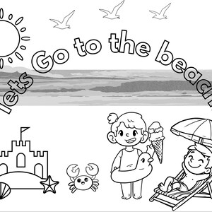 Schools Out for the Summer Coloring Pages (4) - Etsy