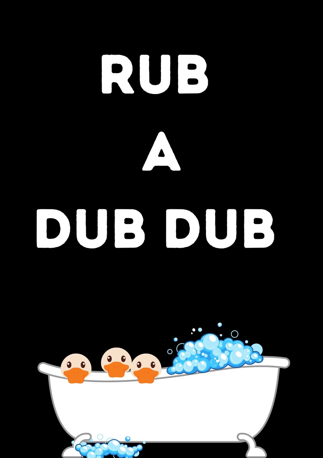 Funny Bathroom Sign With Ducks in a Tub - Etsy