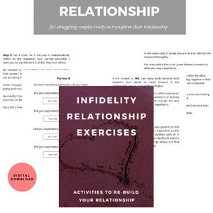 Infidelity Relationship Exercises: Affair Recovery Workbook Helping ...