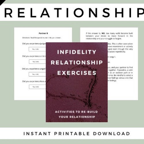 Printable Infidelity Recovery Workbook: Relationship Workbook - Etsy