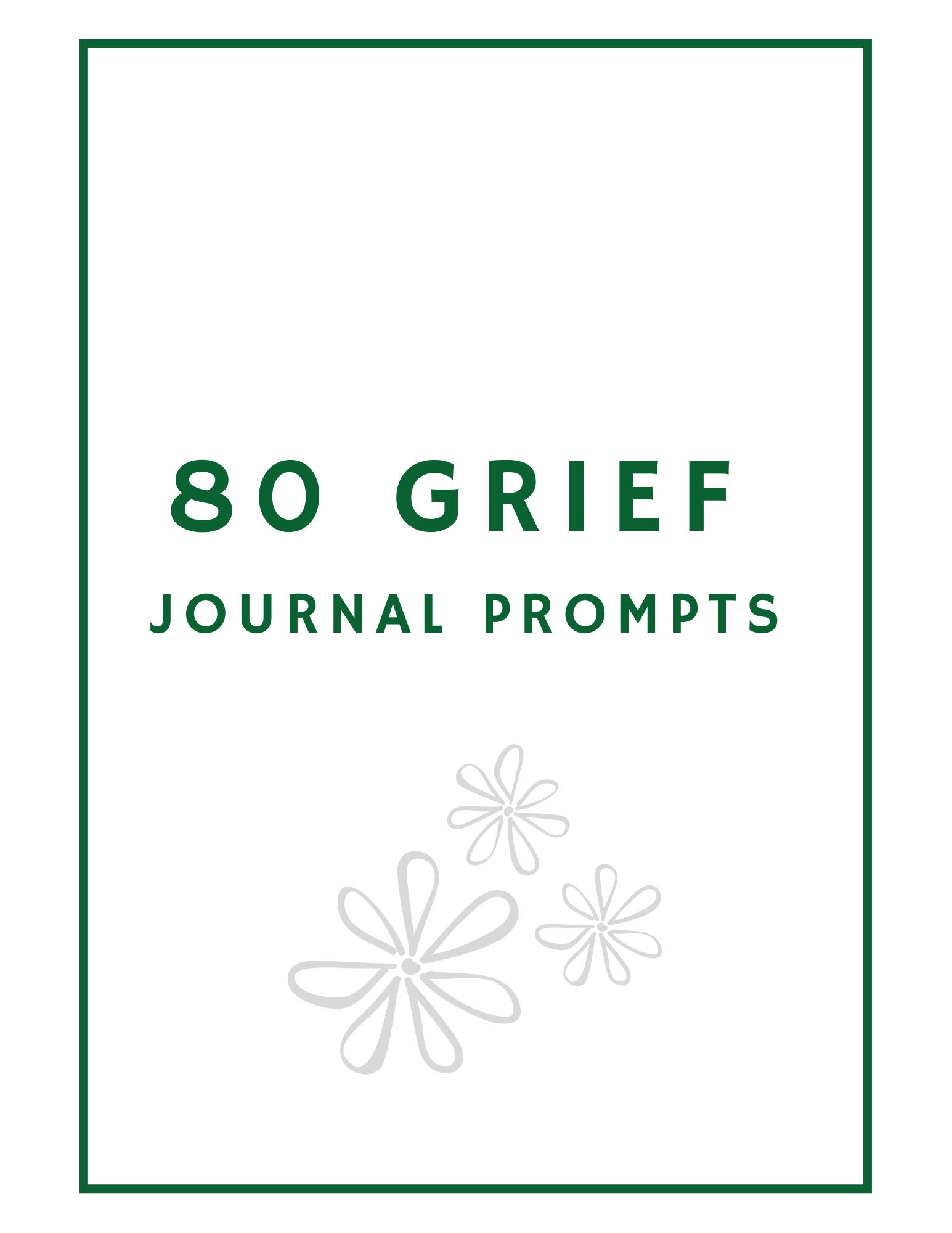 Grief Journal PDF | 80 Healing Prompts for Loss, Trauma & Emotional ...