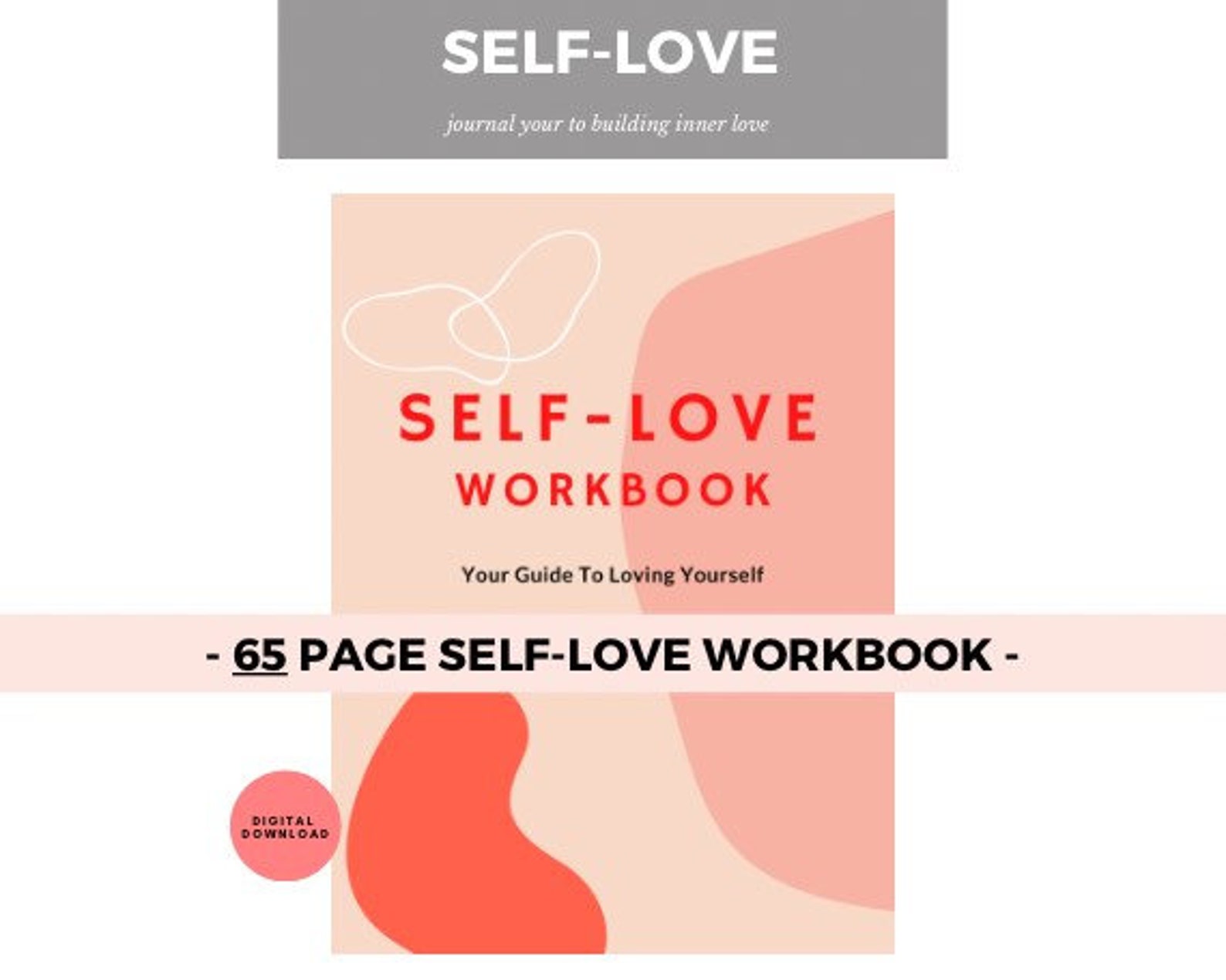 Adult Self Love and Self Care Workbook 65 Pages: Printable - Etsy