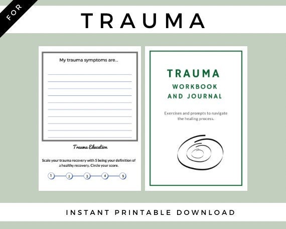 Trauma Therapy Workbook: Printable Download for Mental Health ...