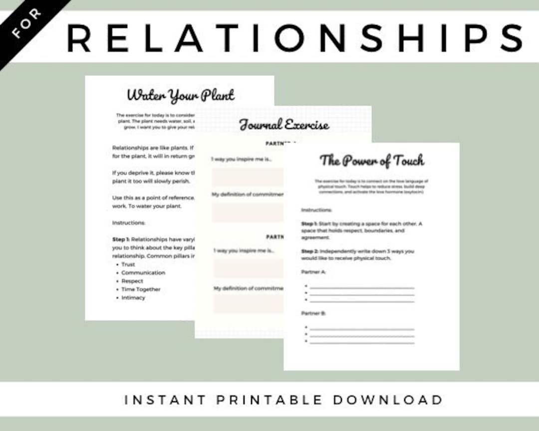Couples Therapy Workbook PDF | Relationship Exercises, Communication ...