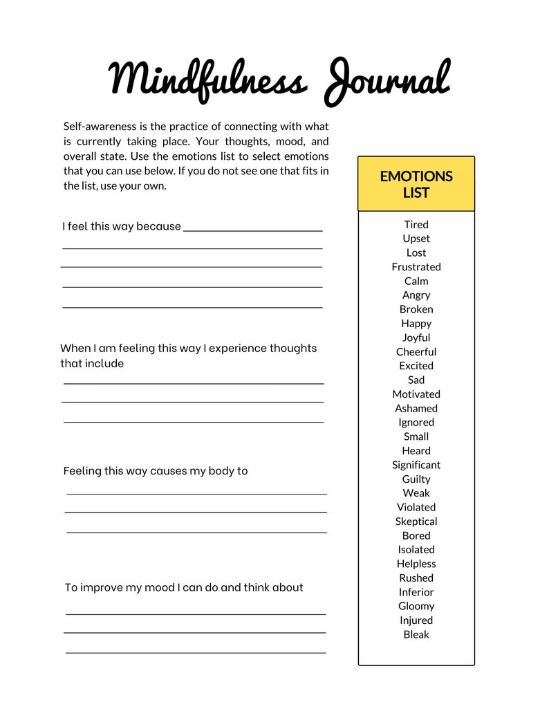 Depression Therapy Worksheets and Journal: for Depression, Mental ...