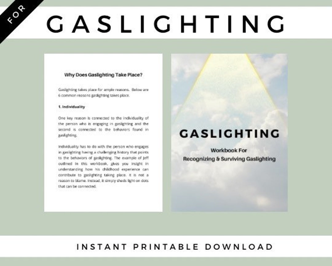 Gaslighting Workbook for Recognizing and Surviving Emotional Abuse in ...