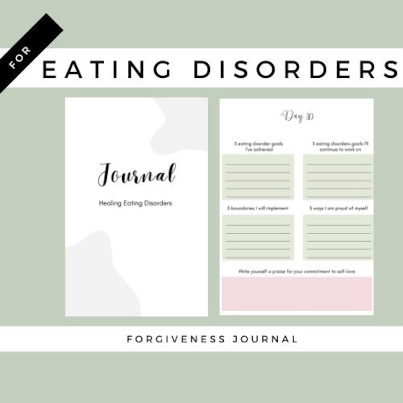 Eating Disorder Journal and Workbook Helping You Heal and Recover ...