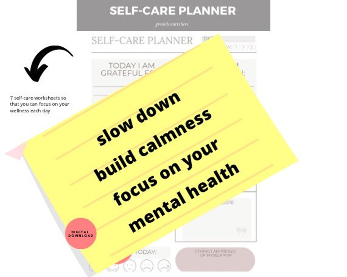 Self Care Weekly Planner to Help With Wellness and Mental Health ...