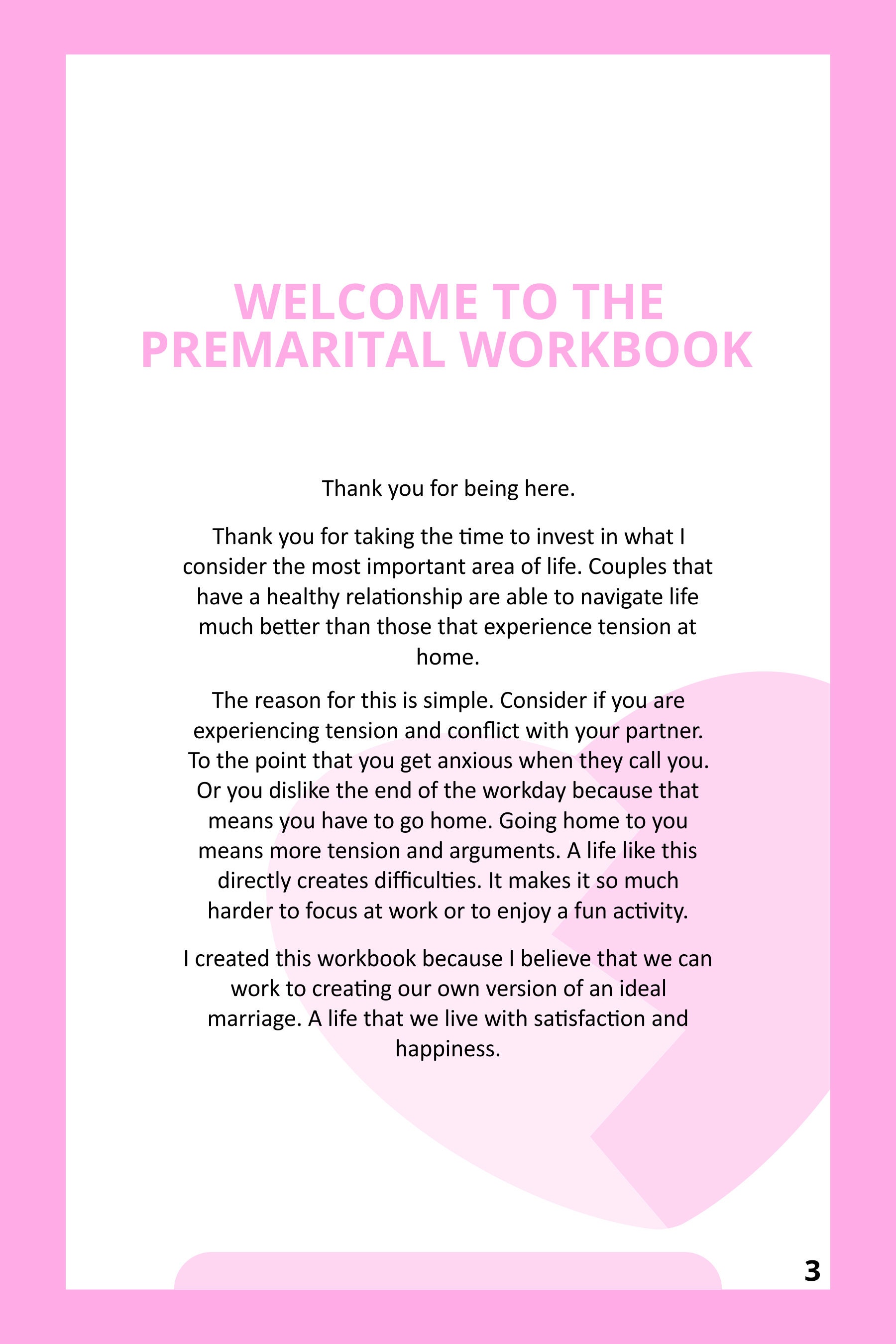 Pre-marital Counseling Printable Workbook: 10 Days of Relationship ...