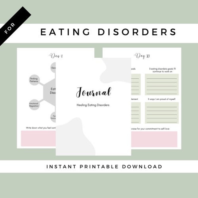 Eating Disorder Journal and Workbook Helping You Heal and Recover ...