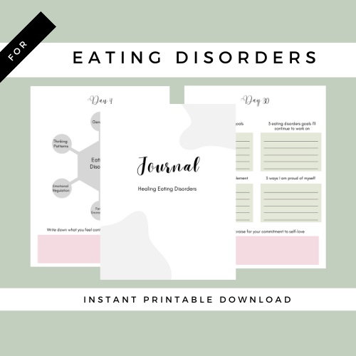 Eating Disorder Journal and Workbook Helping You Heal and Recover ...