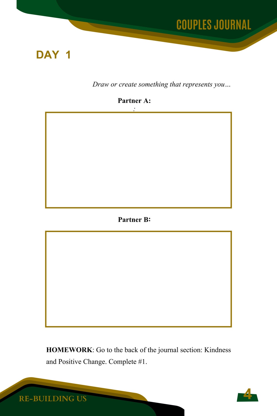 Couples Workbook and Journal : Exercises for Couples Therapy - Etsy