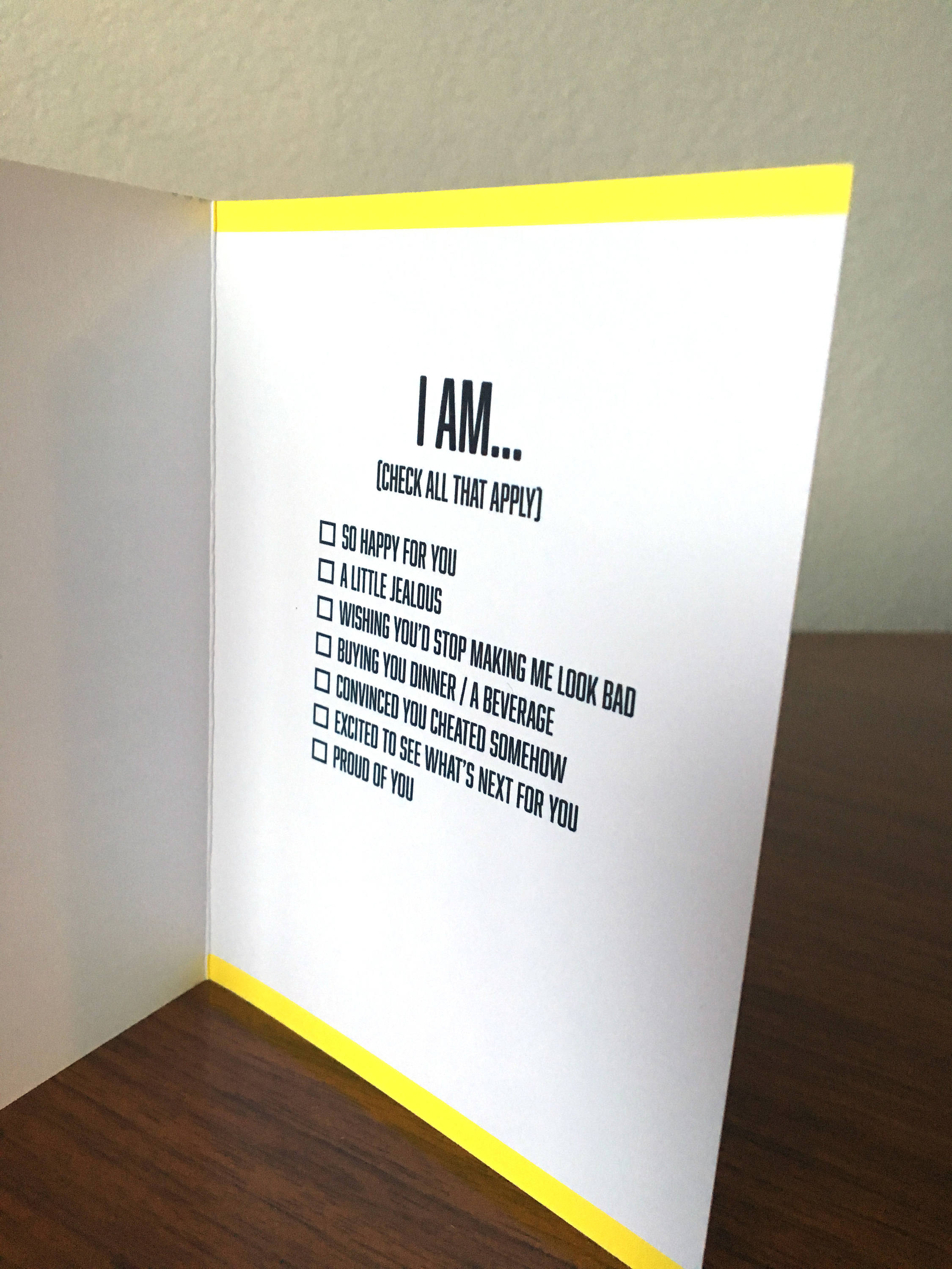 Congratulations on Your...check All That Apply, Funny Checkbox All ...