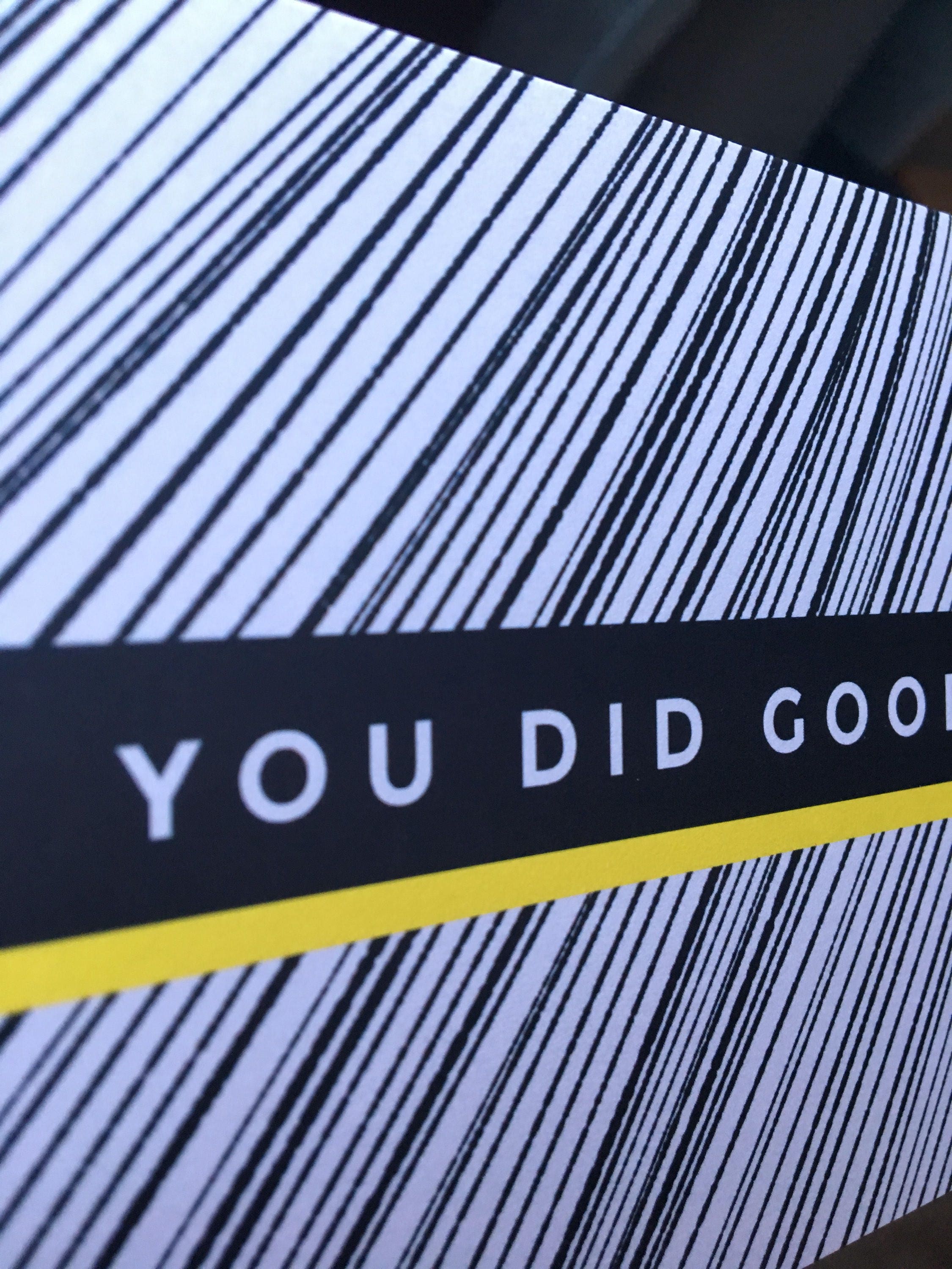 You Did Good, Congratulations Card, Accomplishment, Well Done - Etsy
