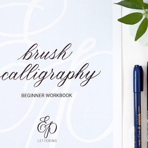 Basic Brush Calligraphy E Workbook for Beginners - Etsy