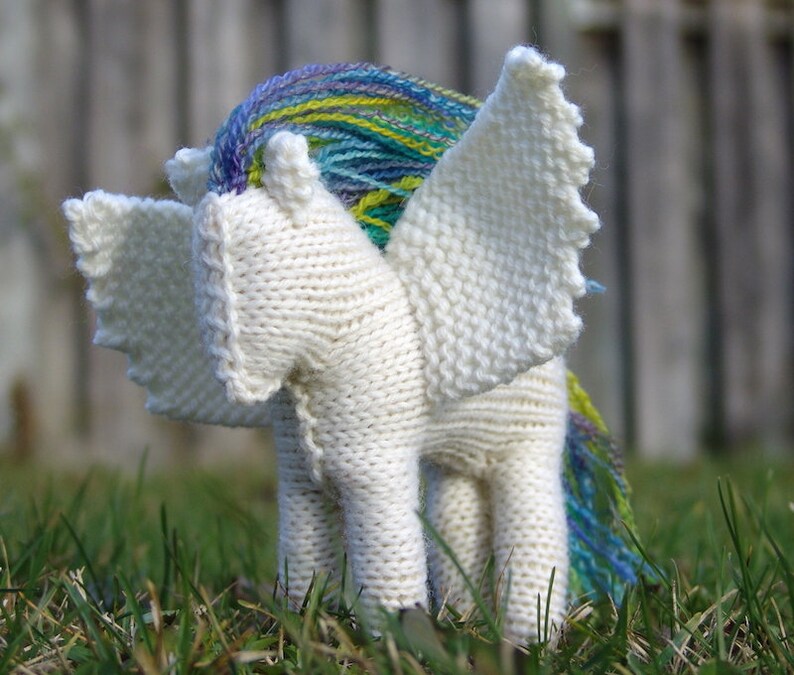 Knitted Pegasus Toy, Baby Toy, Baby Gift, Nursery, Baby Shower, Toddler ...