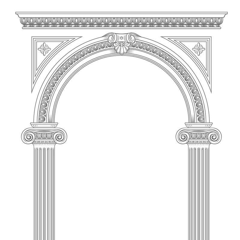 Antique Drawing of Capital - Etsy