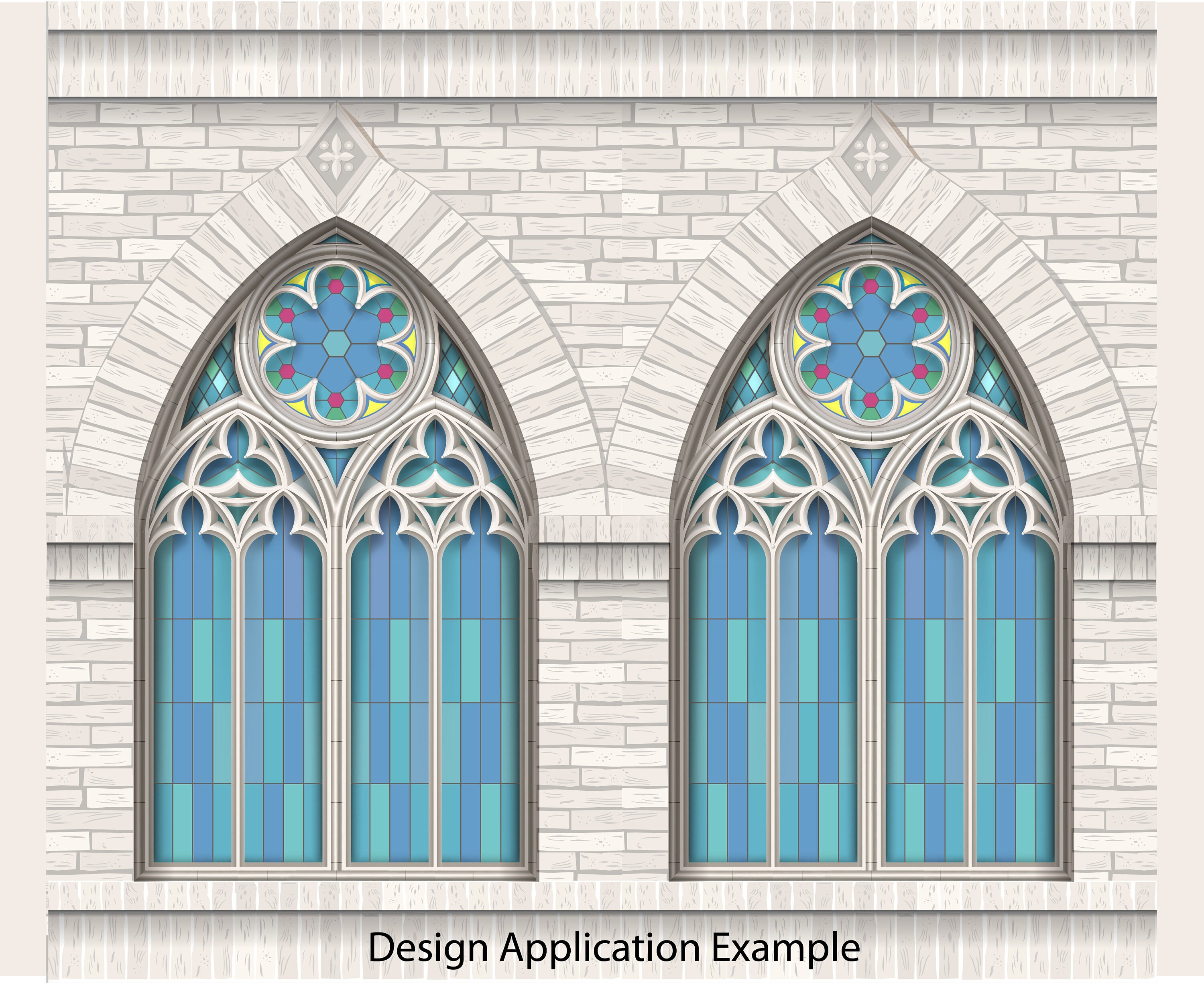 Gothic Window Set Templates. Cathedral Window Laser Cut Files. - Etsy ...
