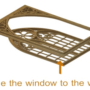 Gothic Window File for Cutting Machine. Cathedral Window Laser Cut ...