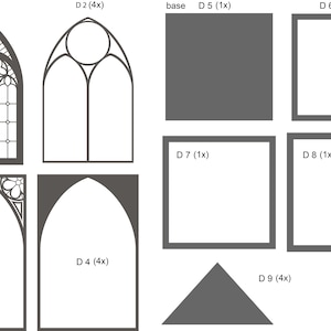 Gothic Window File for Cutting Machine. Cathedral Window Laser Cut ...