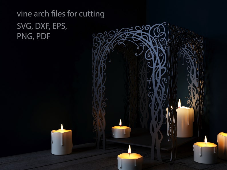 Vine Arch Digital Files for Laser Cutting. Arch Window, Png, Svg, Eps ...