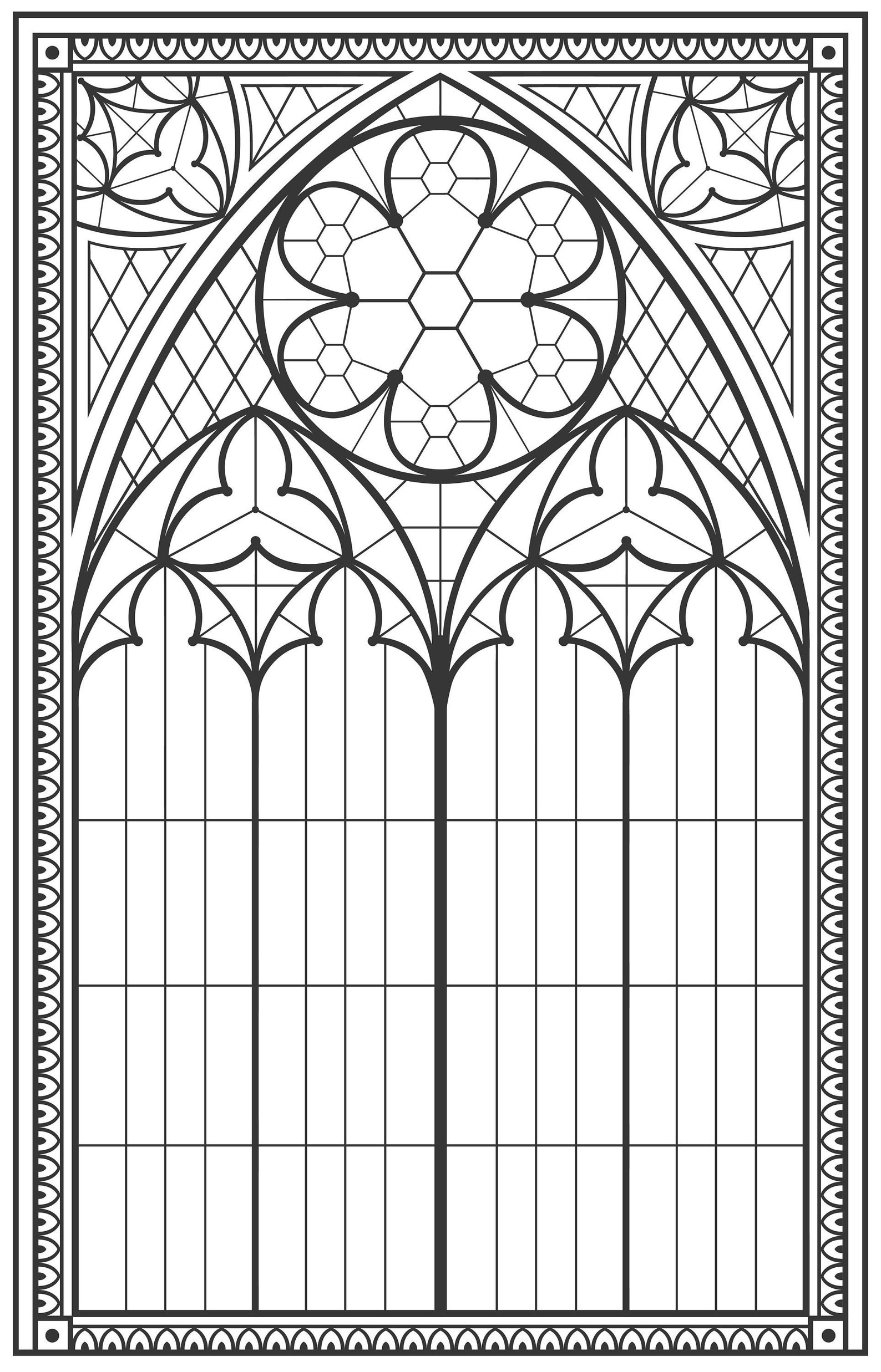 Gothic Old Window. Cathedral Window Architecture. Building and Facades ...