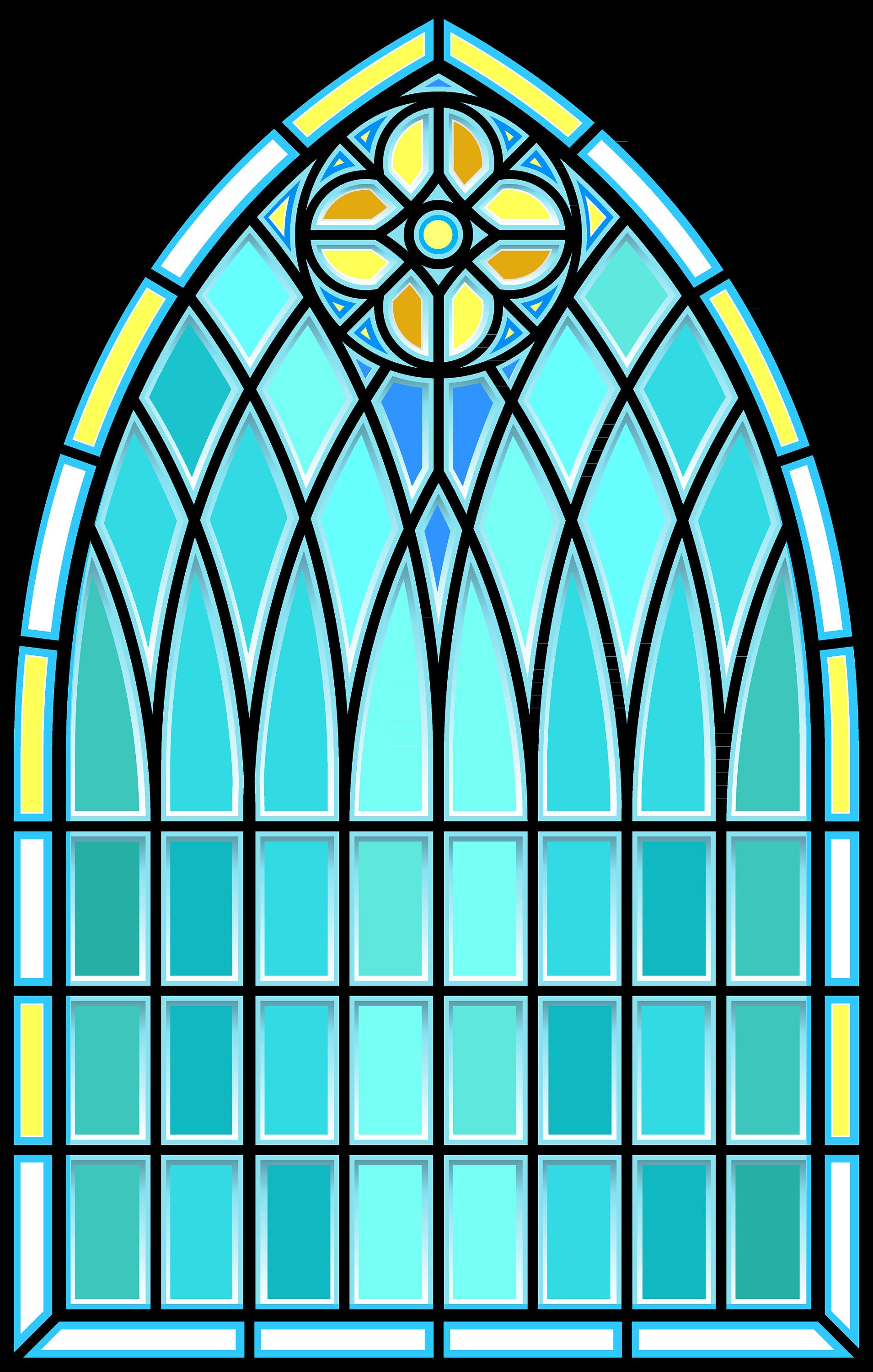 Classical Cathedral Gothic Window Set. Files. All Formats! Pdf, Png ...