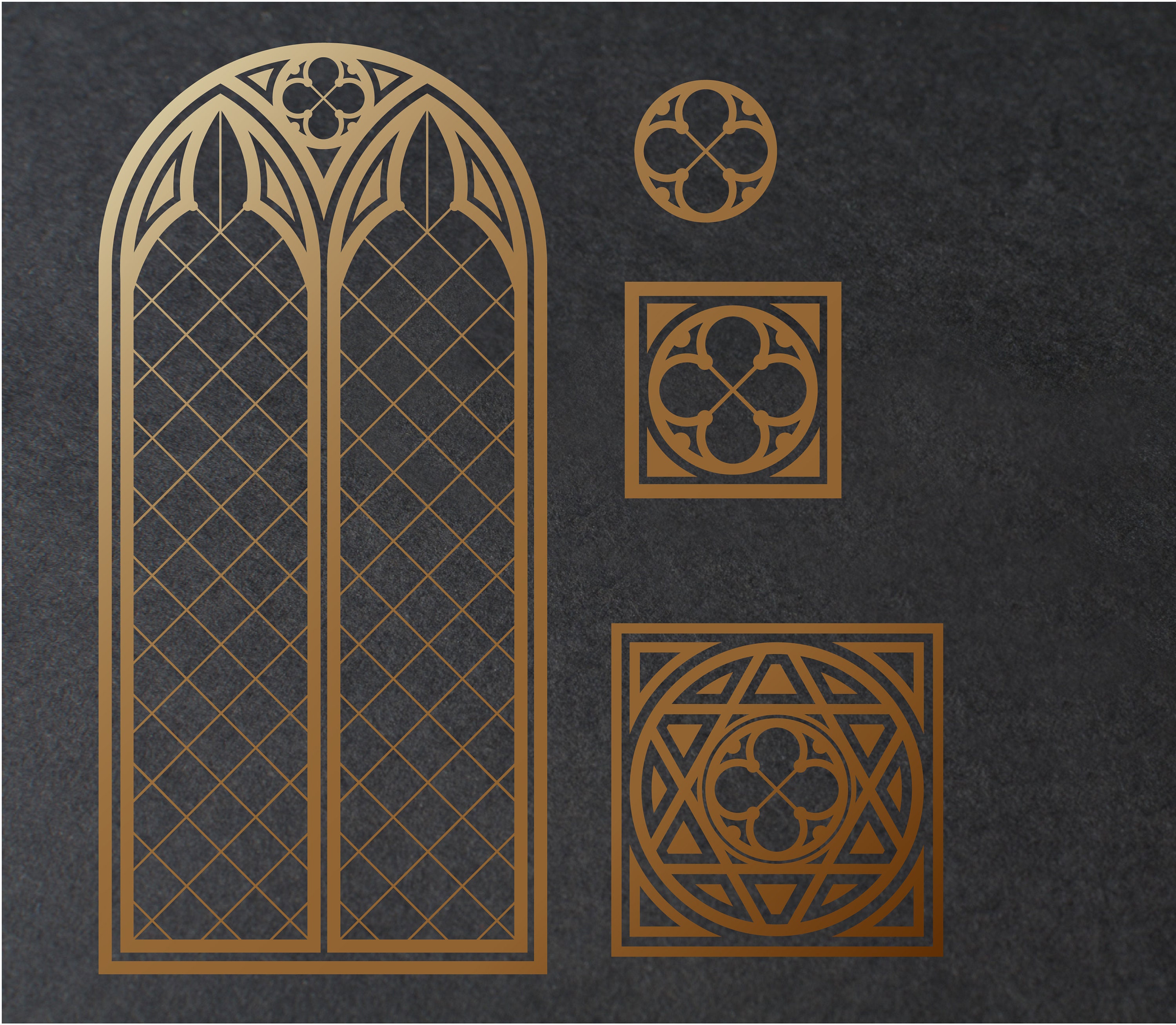 Gothic Window Set Templates. Cathedral Window Files. All Formats! Pdf ...