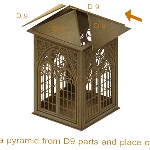 Gothic Window File for Cutting Machine. Cathedral Window Laser Cut ...