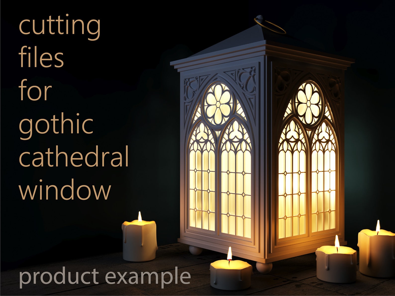 Gothic Window File for Cutting Machine. Cathedral Window Laser Cut ...