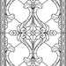 Blank for a Classic Stained-glass Window With Floral Ornaments. All ...