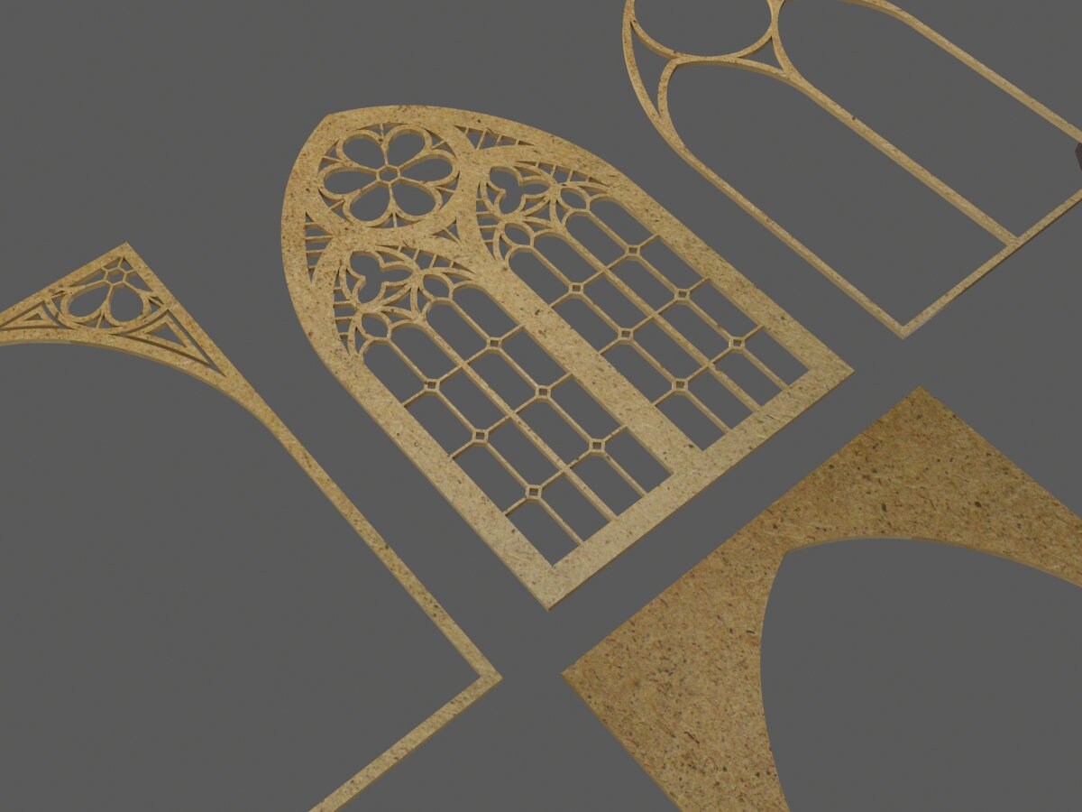 Gothic Window File for Cutting Machine. Cathedral Window Laser - Etsy