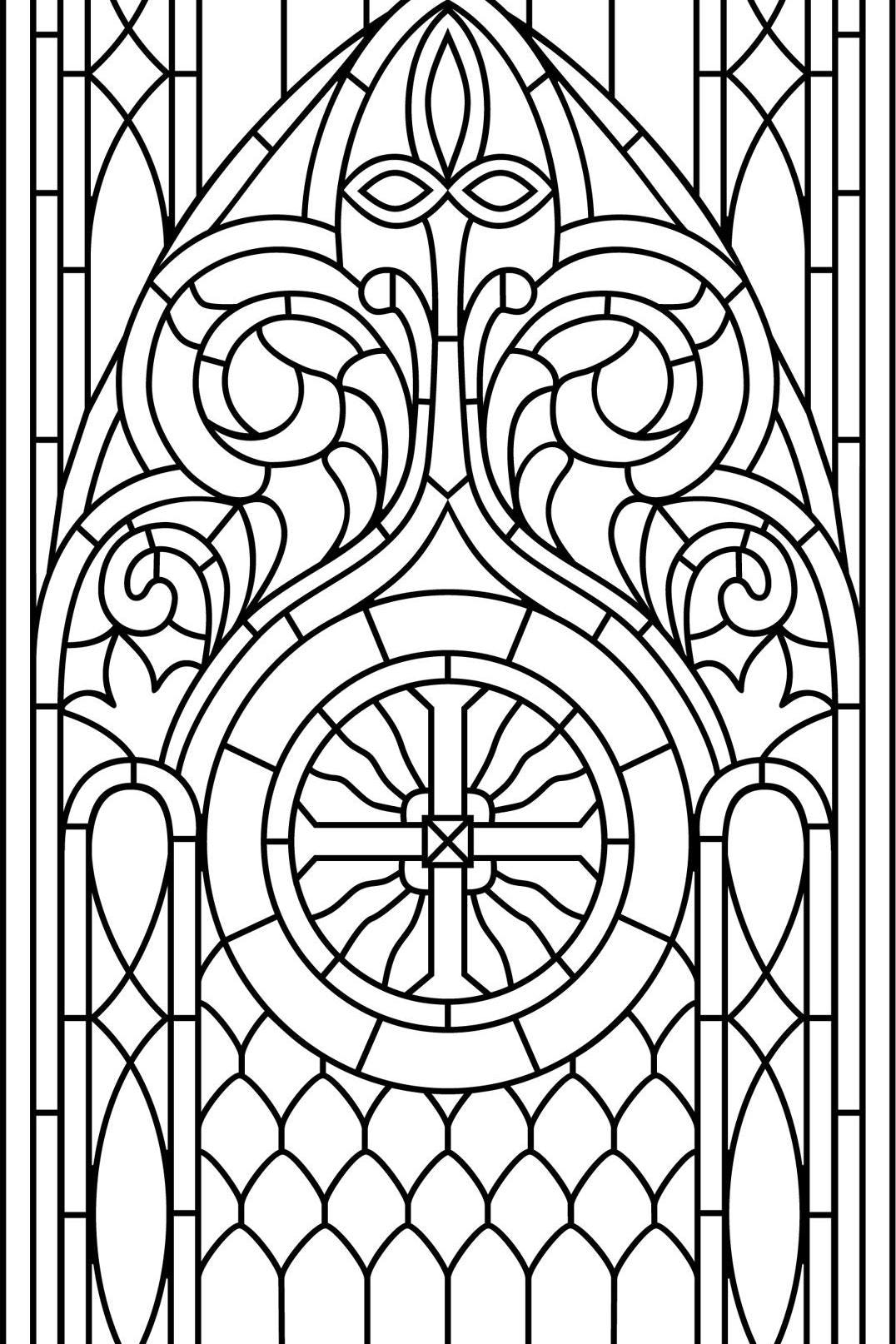 Gothic Window Set Templates. Cathedral Window Architecture. All Formats ...