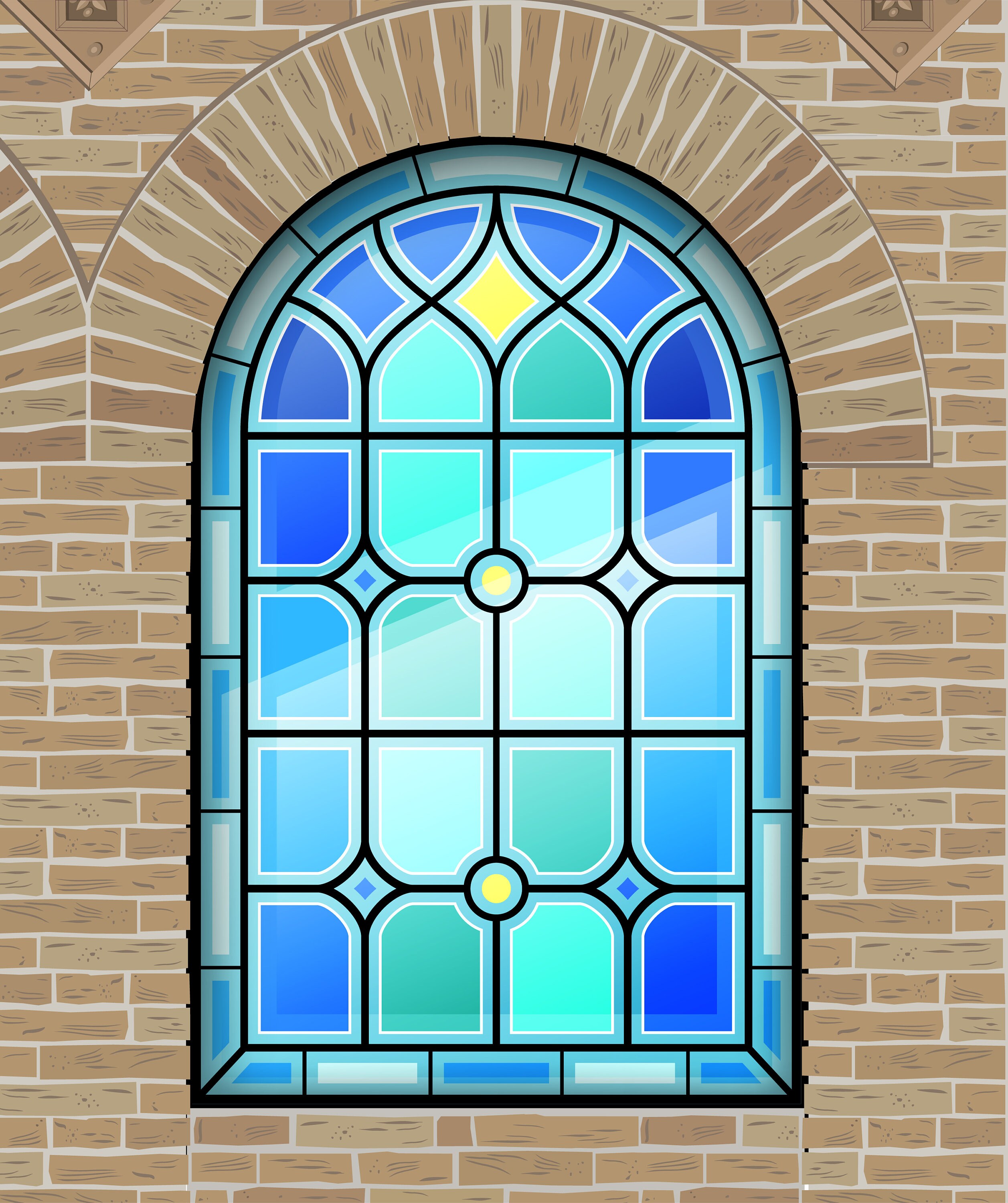 Classical Cathedral Gothic Window Set. Files. All Formats Pdf, Png, Eps ...