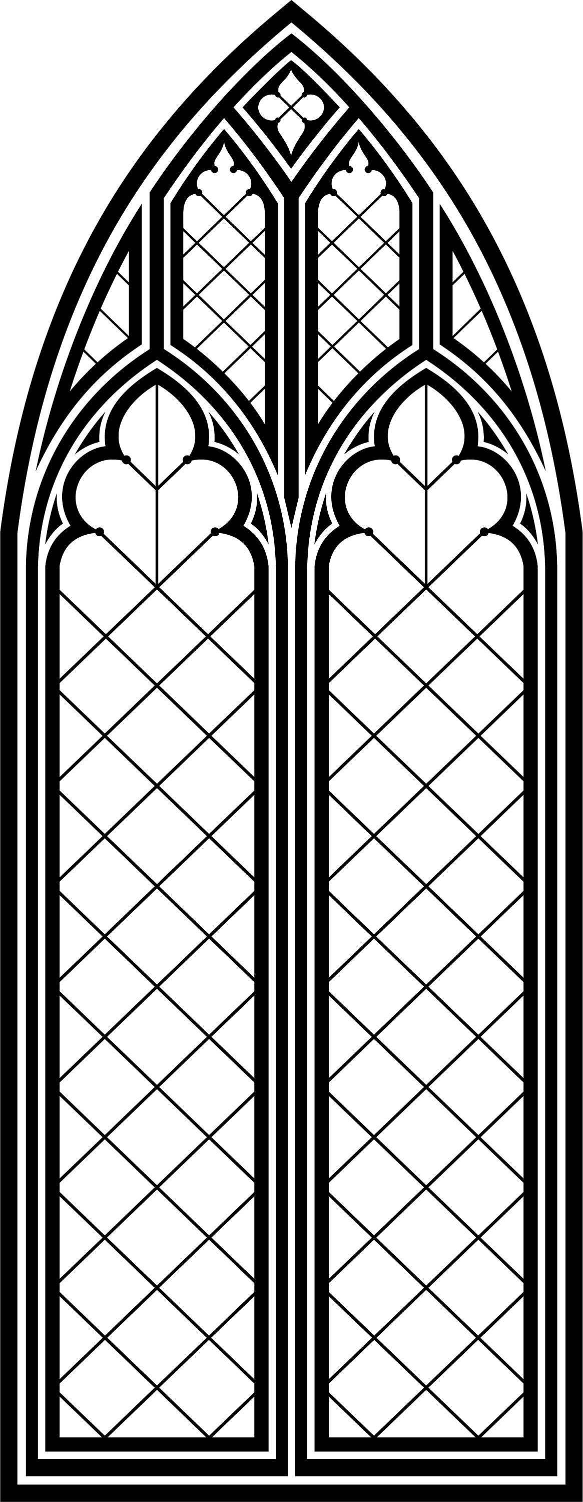 Gothic Window Set Templates. Cathedral Window Files. All Formats! Pdf ...