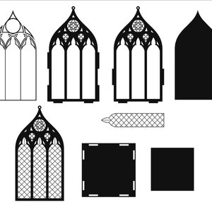 Gothic Window File for Cutting Machine Icon-lamp. Cathedral Window ...