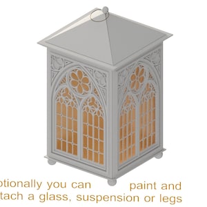 Gothic Window File for Cutting Machine. Cathedral Window Laser Cut ...