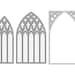 Gothic Window Set Templates. Cathedral Window Files. All Formats! Pdf ...