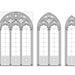 Gothic Window Set Templates. Cathedral Window Files. All Formats! Pdf ...