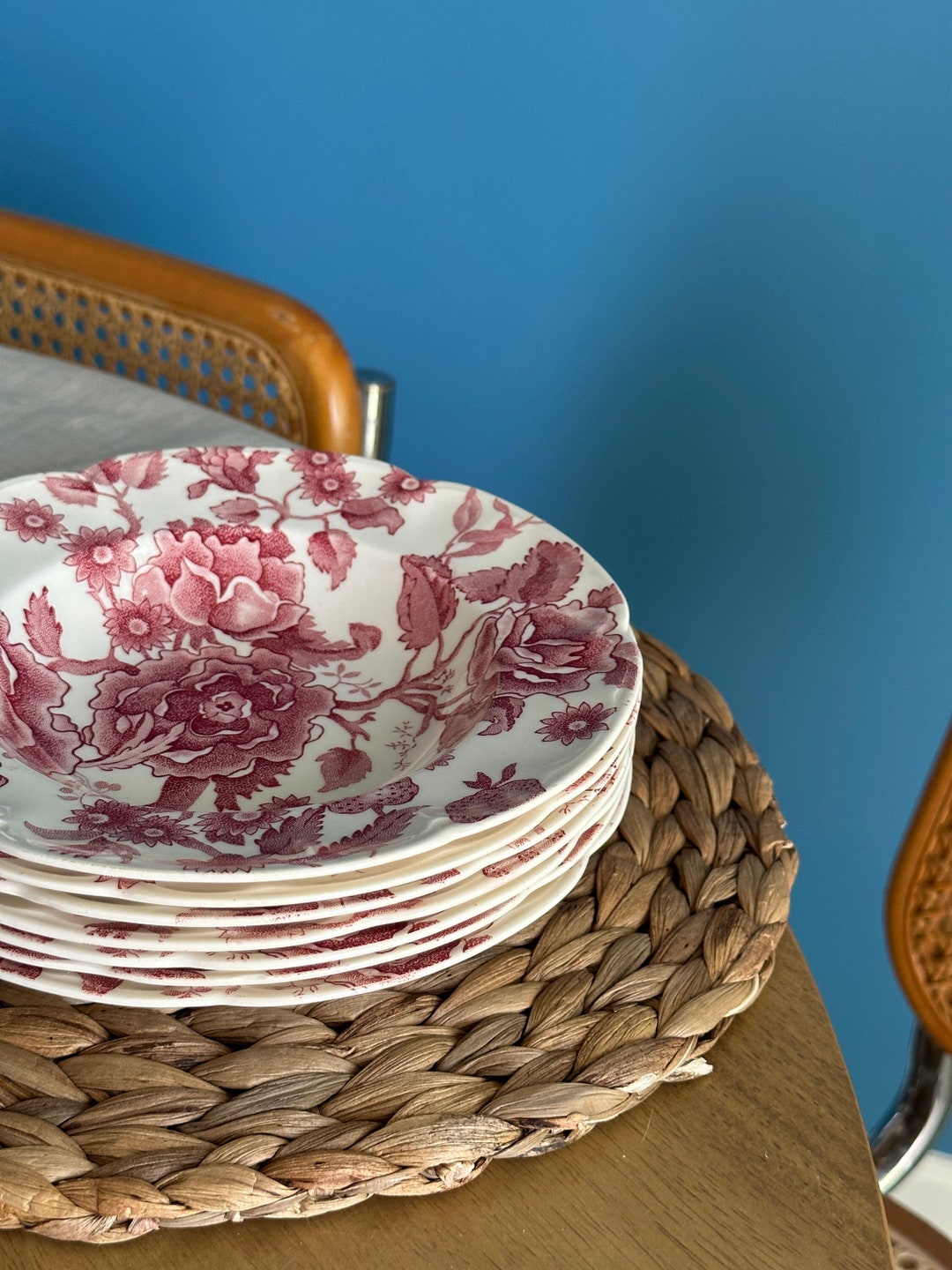 Plate Set Vintage Gift Idea Housewarming Gift Sustainable Gift Idea ...