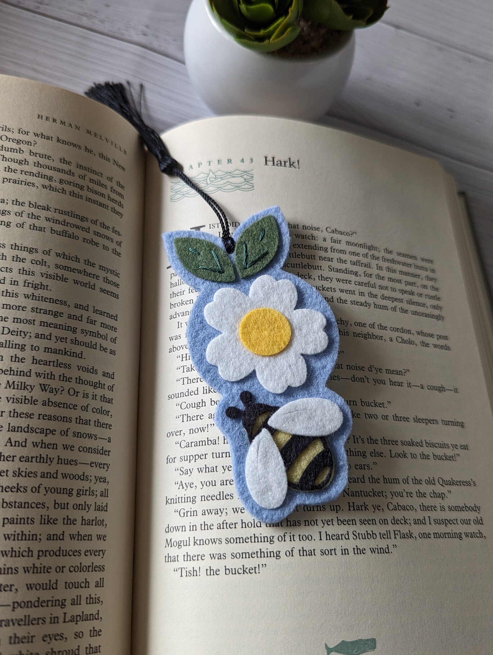 Bee Bookmark for Bible Journaling, Journal, Scrapbook, Planner - Felt ...