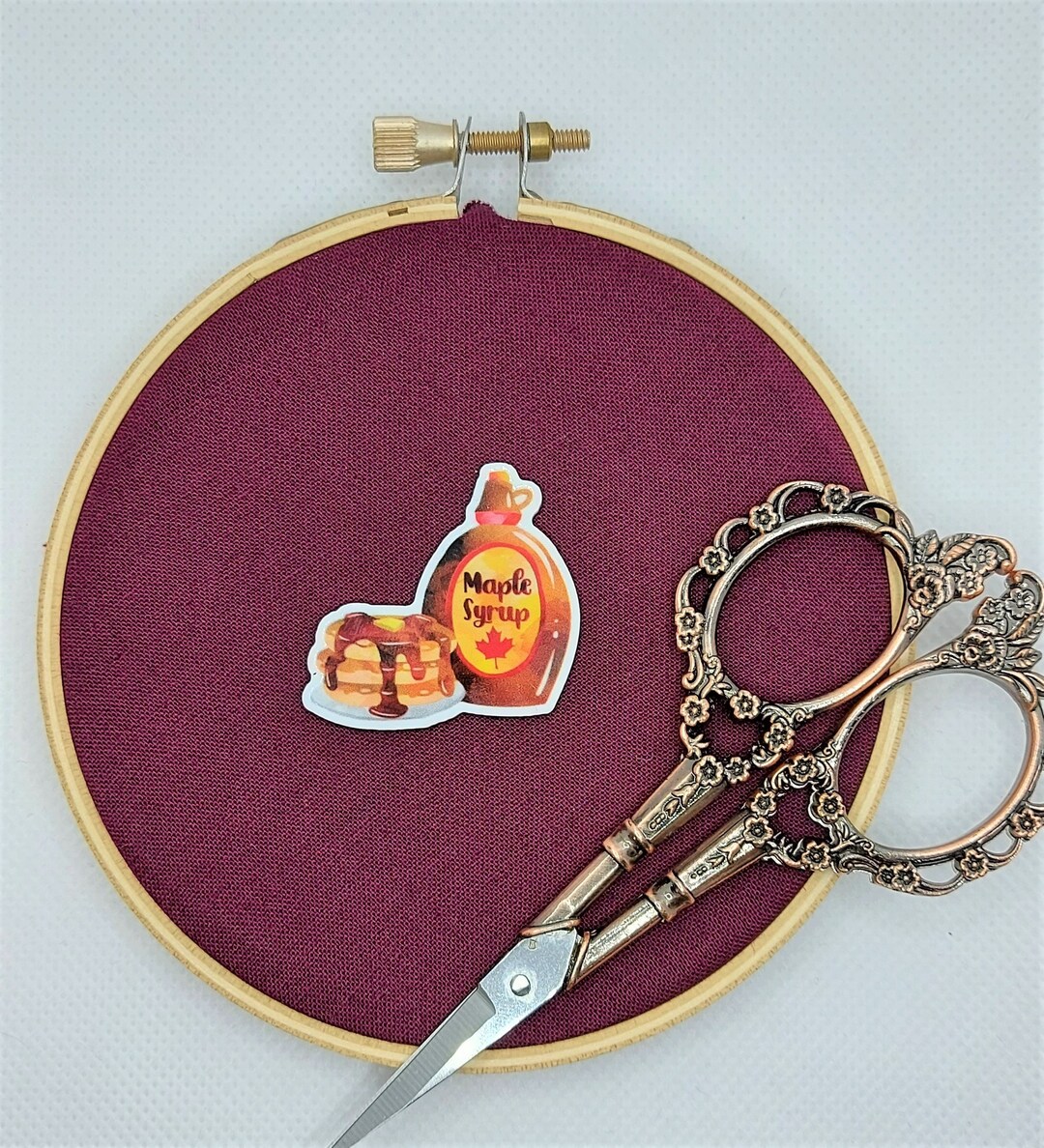 Maple Syrup Needle Minder, Magnet, Pin: Pancakes and Syrup, Canadian ...