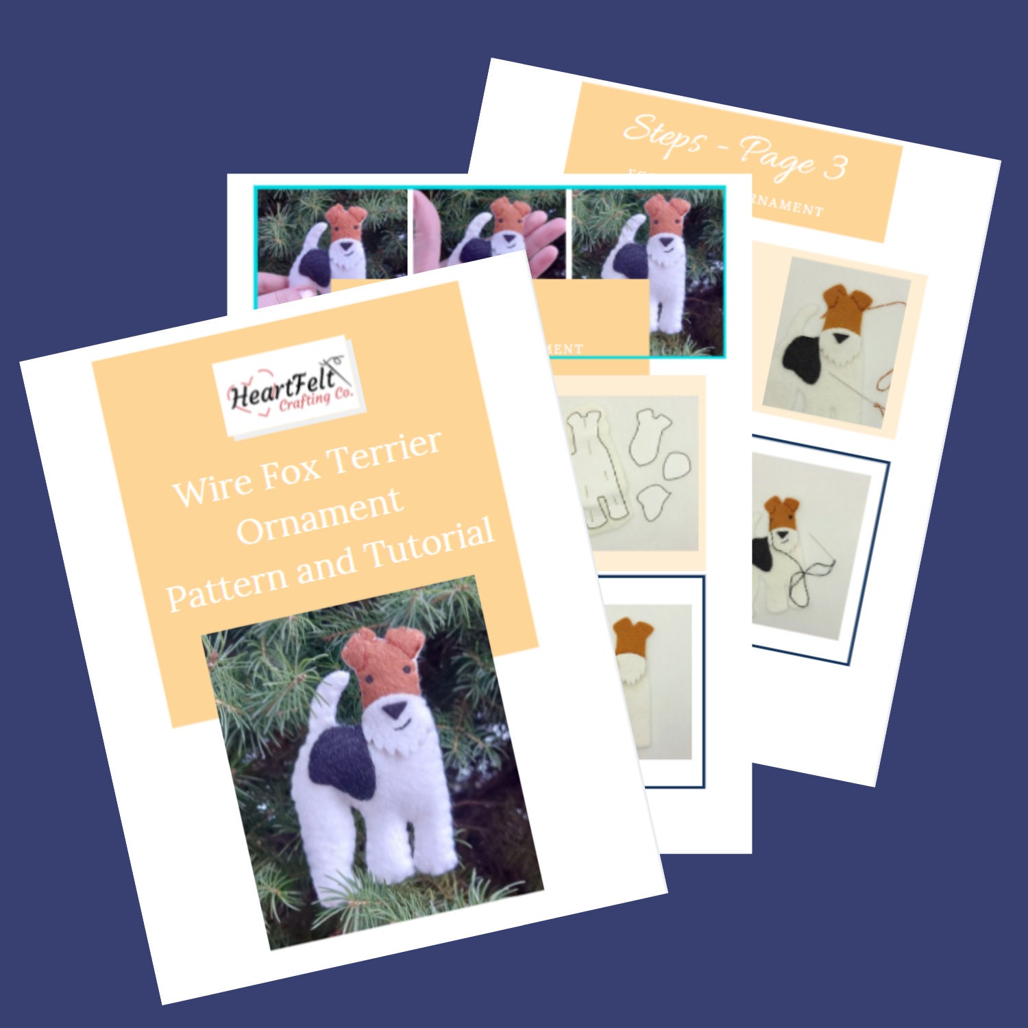 Wire Fox Terrier PDF Pattern Sewing Template Tutorial: Welsh - Etsy