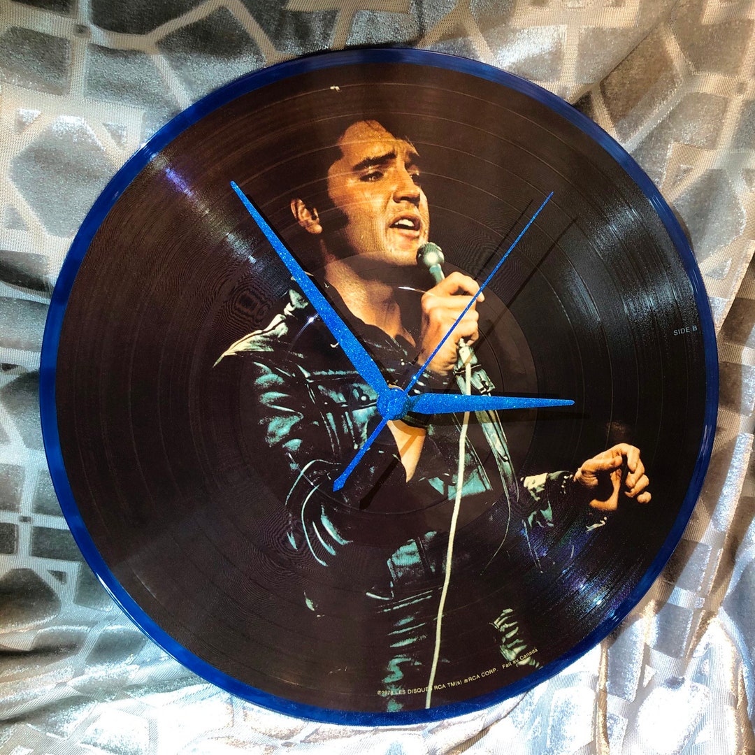 Elvis Presley Record Clock : Vintage 1978 12 Inch Picture Disc With ...