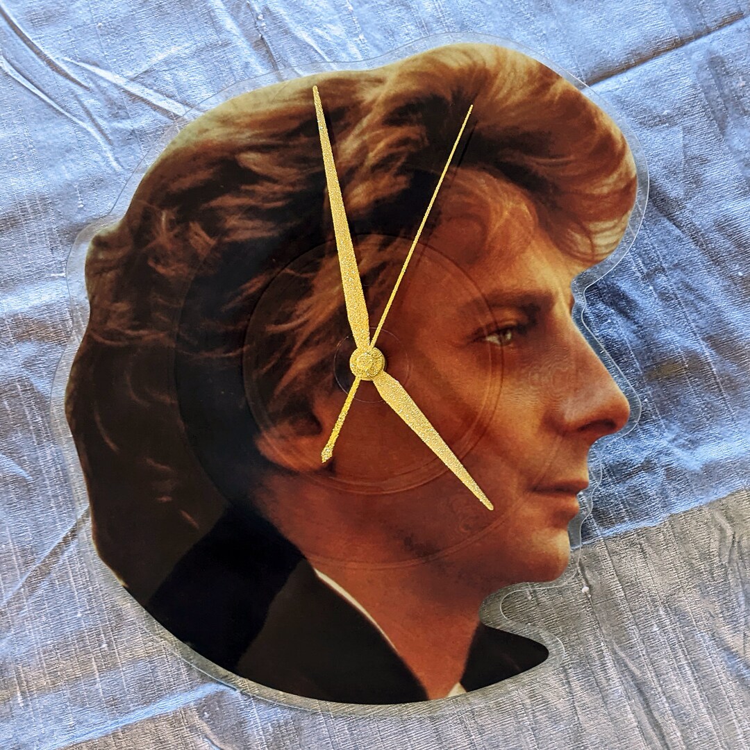 Barry Manilow Record Clock : Vintage 1984 12 Inch Vinyl - Etsy