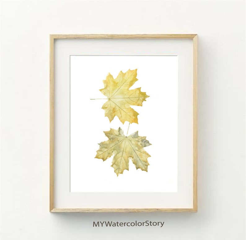 Maple Fall Leaves Printable Fall Leaves Posterdigital Fall - Etsy