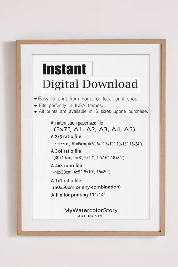 Fall Watercolor Leaf Wall Art, Autumn Poster, Maple Leaf Print ...