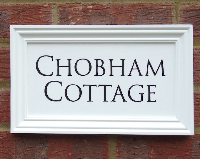 Custom Traditional Hand Painted Framed House Name Sign, Personalised ...