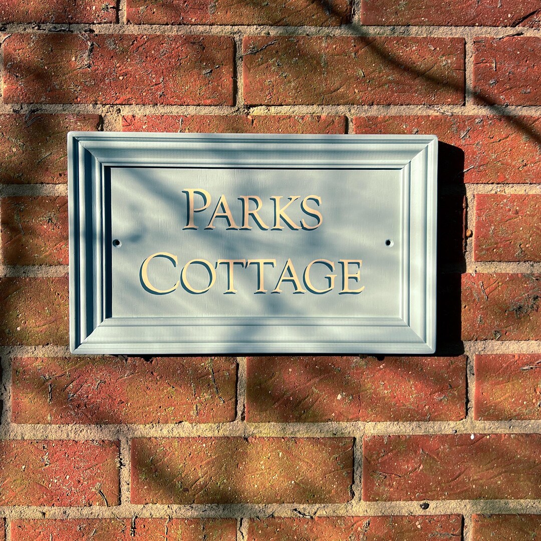 Traditional Hand Painted House Name Sign in Farrow and Ball's Green ...
