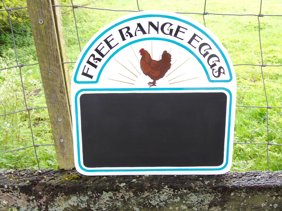 Free Range Eggs Sign, Farm Produce Blackboard - Etsy UK